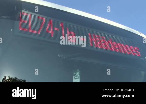 Bus route display Stock Videos & Footage - HD and 4K Video Clips - Alamy