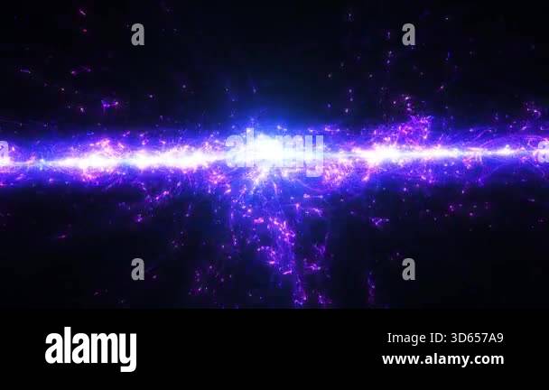 Energetic purple light pulsing through dimensions, abstract purple ...