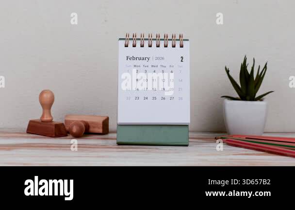 March desk calendar 2026 Stock Videos & Footage - HD and 4K Video Clips ...