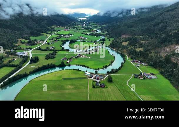 Explore the stunning landscape of Stryn, Norway, featuring vibrant ...