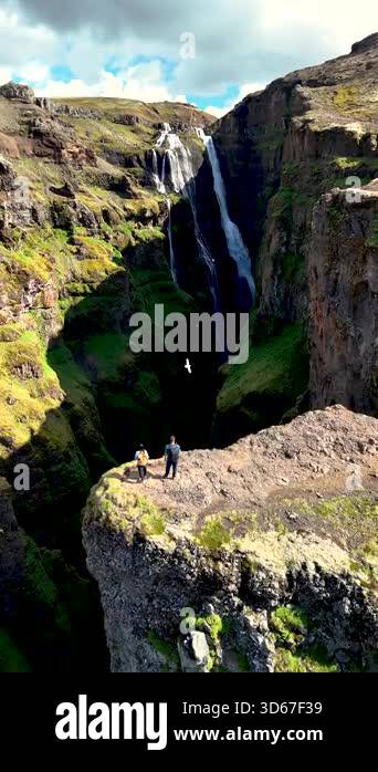 Experience the stunning Glymur Waterfall, nestled in Icelands dramatic ...