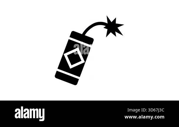 Firework cracker icon vector Stock Videos & Footage - HD and 4K Video ...