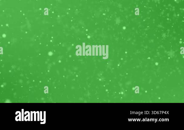 Snow Snowing Green Screen Background Stock Video Footage - Alamy