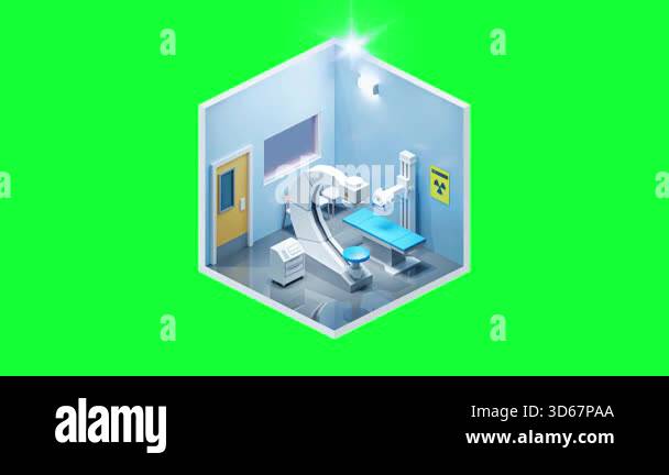 Advanced medical imaging technology in a modern hospital radiology room ...