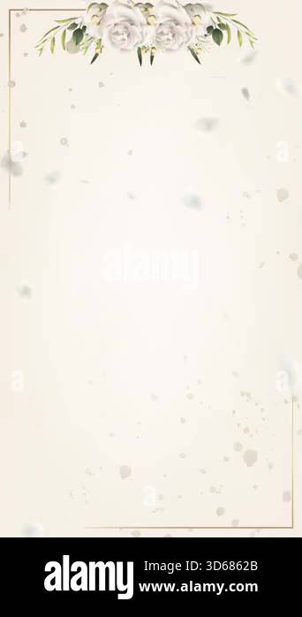 A beautifully animated floral frame, perfect for creating elegant ...
