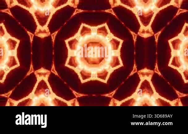 Abstract Geometric Fire Art A Kaleidoscopic Display of Fiery Energy and ...