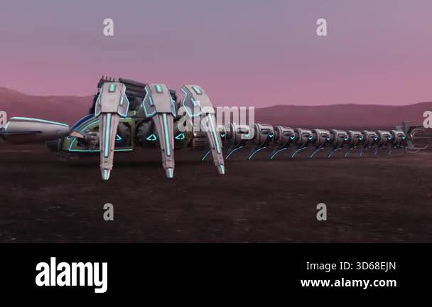3D rendering of a robot monster Stock Video Footage - Alamy