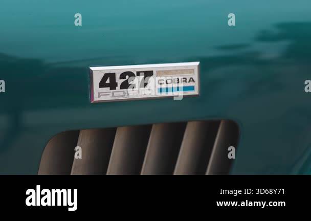 Austin, Texas USA - September 7 2025 Ford Cobra 427 Emblem Chrome ...
