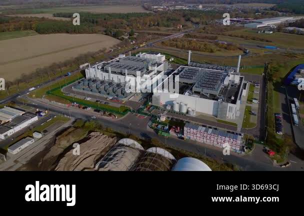 cutting edge technology and futuristic infrastructure of a large-scale data center campus in ...