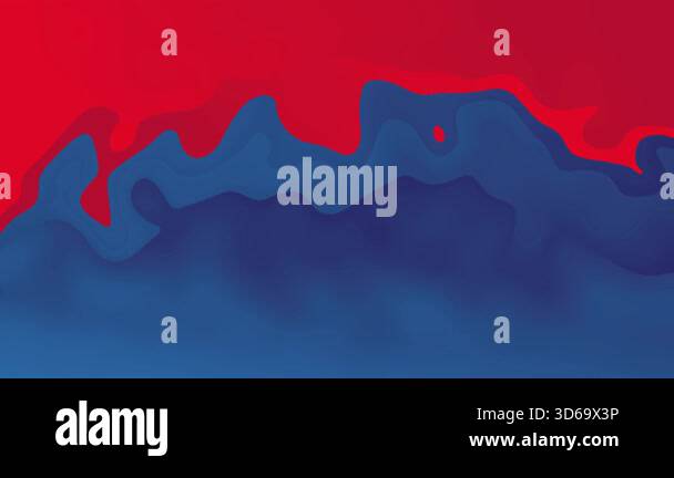 Abstract Red Blue Liquid Motion Background Animation Stock Video ...