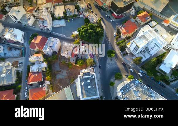 Aerial panoramic view of Limassol, Cyprus, highlighting the modern ...