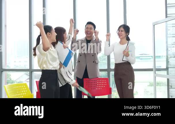 Partnership, goals and target with group of employees for teamwork ...