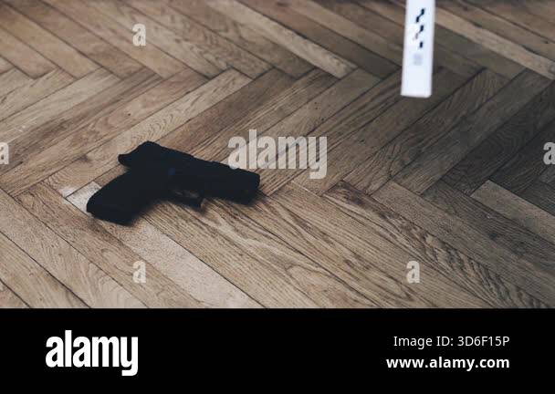 CSI technician working indoor on evidences collecting and ...
