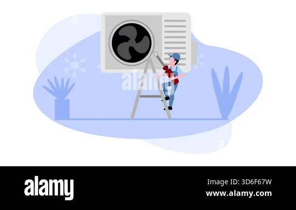 HVAC Technician Service Animation Video 4K suitable for your project ...