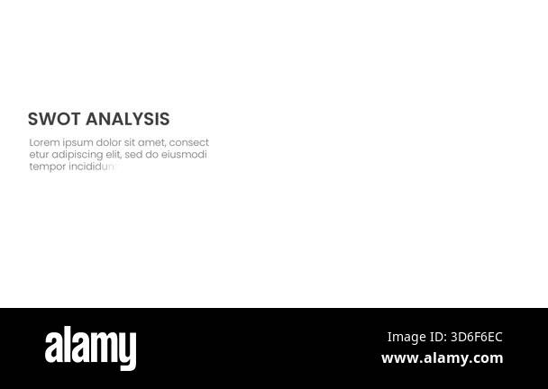 swot analysis framework infographic 4 point stage template with ...