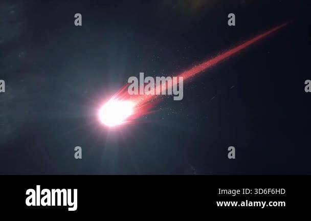 A meteor moving through earth's atmosphere Stock Video Footage - Alamy