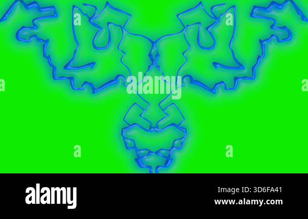 Electric energy wave vfx on green screen background Stock Video Footage ...