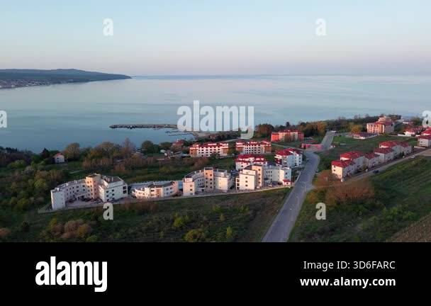 A small ancient resort town with expensive remote comfortable hotels on ...