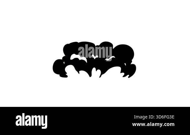 smoke animation. smog cartoon animation. Smoke puff animation effect ...
