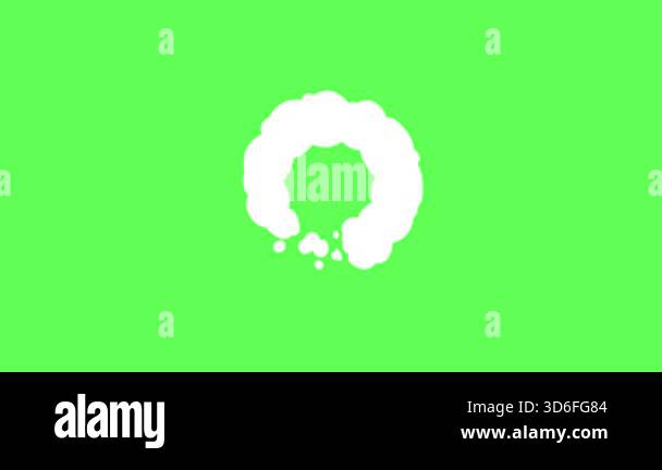 smoke animation. smog cartoon animation. Smoke puff animation effect ...
