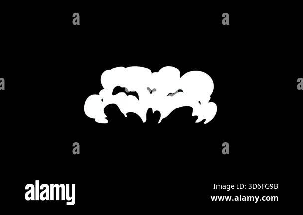 smoke animation. smog cartoon animation. Smoke puff animation effect ...