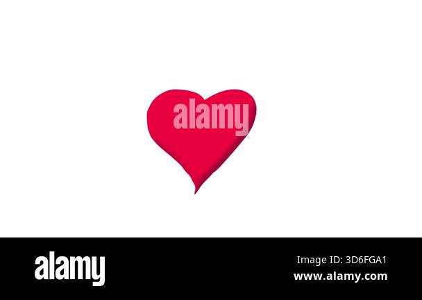 Animated red heart pulsing. Animated red heart gracefully floats. red ...