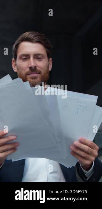 Successful happy Caucasian mature business man throwing papers walking ...