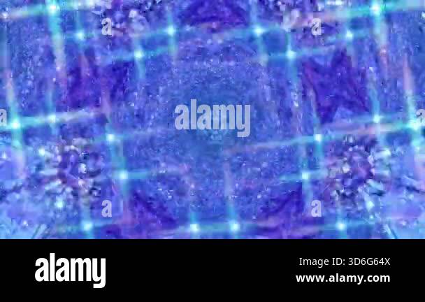 Abstract Blue Kaleidoscope Background Motion ArrayA dynamic 4K motion graphics video featuring ...