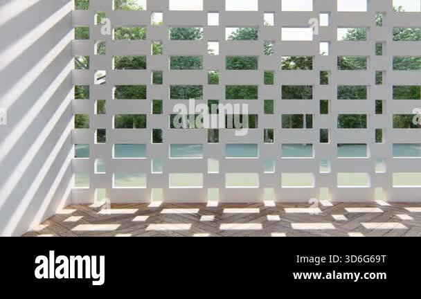 empty interior room shadow wall space background mock up architecture ...