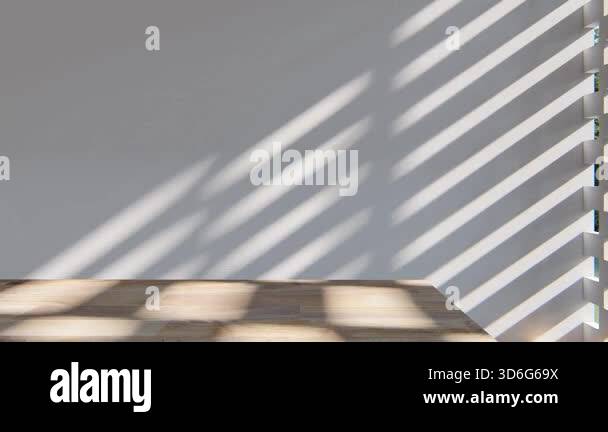 empty interior room shadow wall space background mock up architecture ...