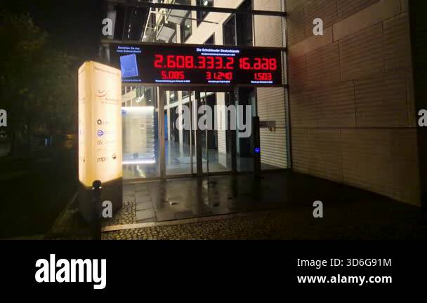 Berlin, Germany - November 1, 2025: Germany's debt clock (Die ...