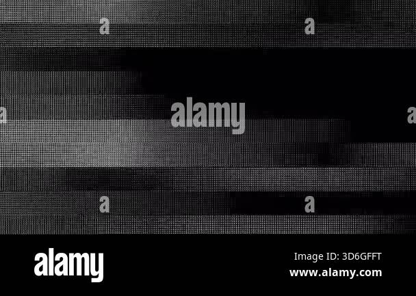 Vintage analog television static screen interference glitch effect ...