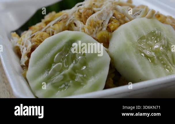 rice cake, thai food Stock Video Footage - Alamy