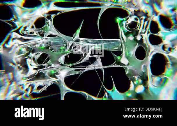 Design of Distorted chrometype futuristic y2k looping design element ...