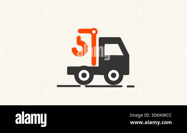 features a crane truck providing lifting capability for heavy materials ...