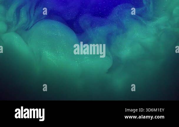 Glitter stream. Sparkling ink. Blue violet turquoise shine liquid neon ...