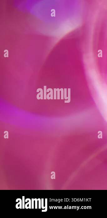 Vertical video. Circle lens flare. Blurred colored neon. Light sparkle ...