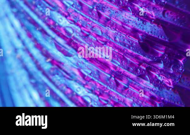Blur water texture. Wet background. Defocused purple blue colorful ...