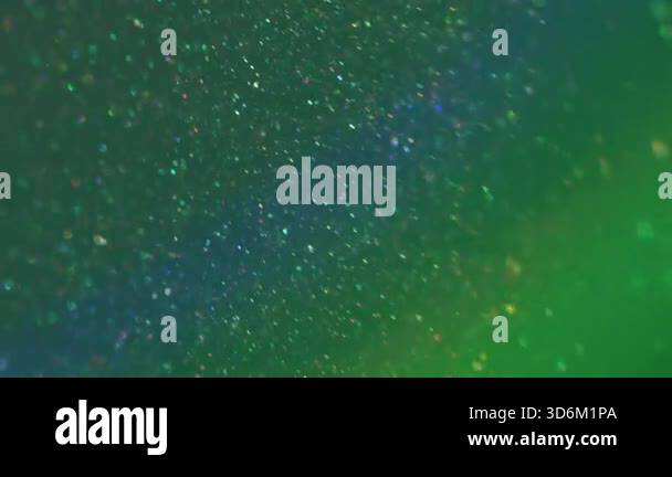 Defocused glint. Color light flare. Blur green blue illuminated gleam ...
