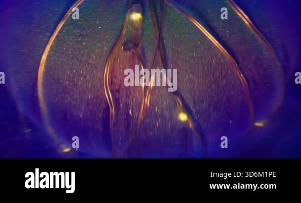 Fluorescent gleam. Glow background. Defocused orange golden neon color ...