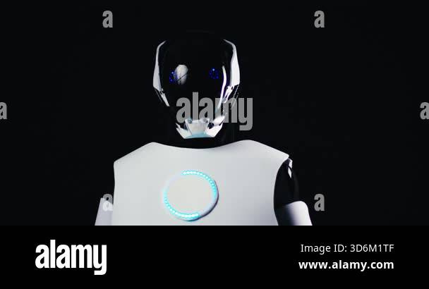 Advanced Humanoid Robot Simulating Human Behavior Looking at Camera ...