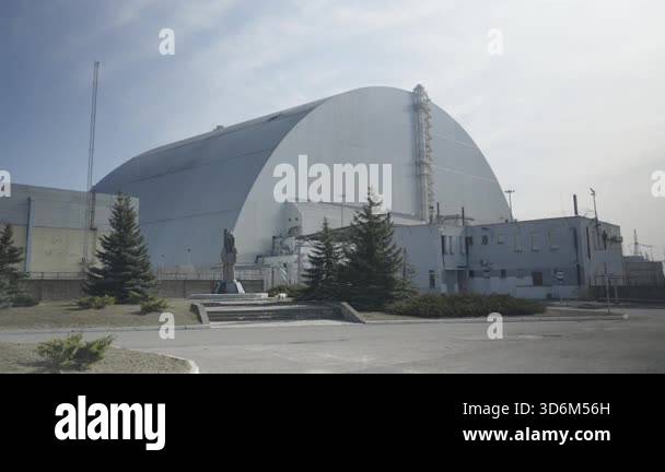 February 28, 2025. Chornobyl Nuclear Power Plant, Ukraine. Damage to ...