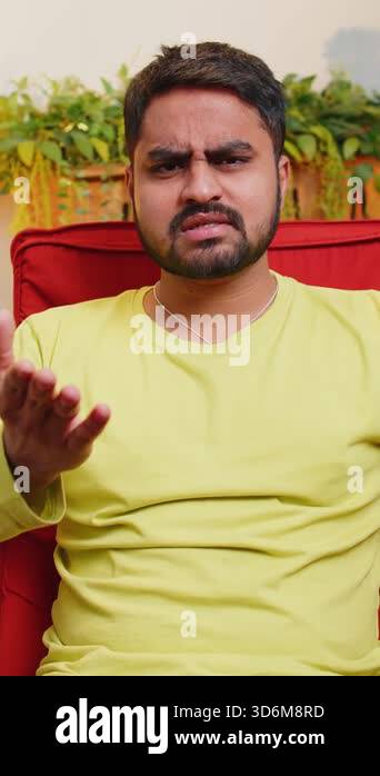 Face palm. Shame on you. Upset Indian man making disrespect gesture ...
