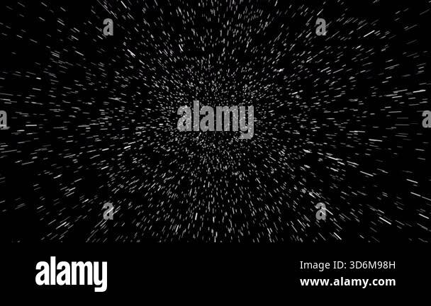 Explosion of stars reminiscent of the Big Bang, black background, 3D ...
