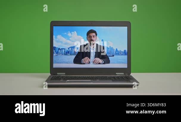 Laptop showing live streaming setup Stock Videos & Footage - HD and 4K ...