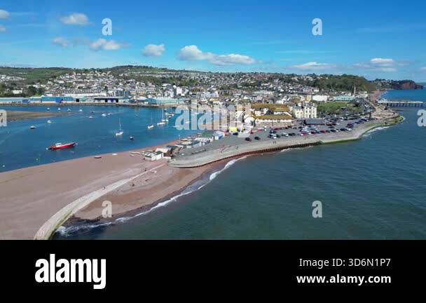 Teignmouth, South Devon, England: DRONE VIEWS: The River Teign estuary ...