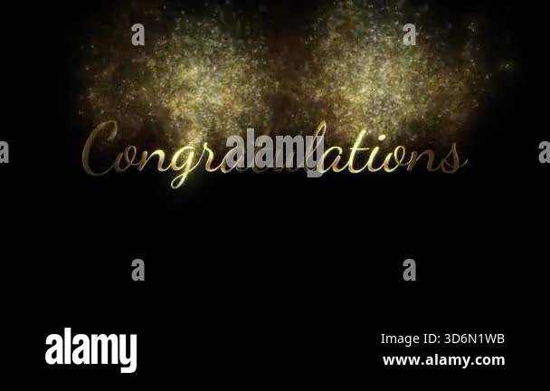 Congratulations title animation. Congratulations intro. Congratulations ...