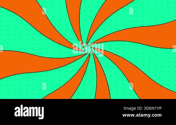Speed lines animation with dynamic radial motion. Comic-style zoom ...