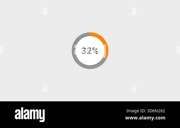 Loading animation progress bar circle and linear style with percentage ...