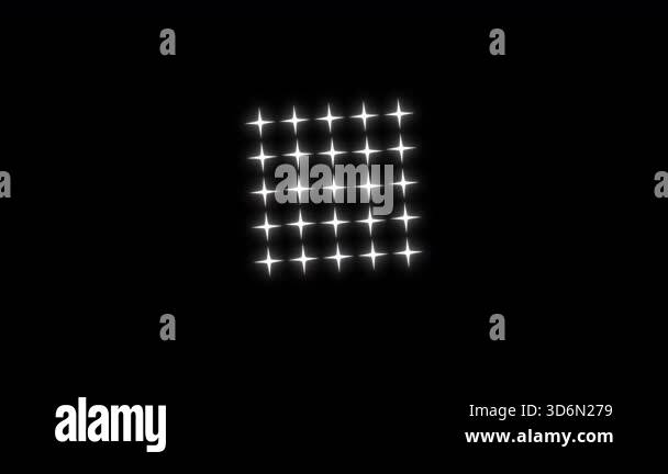 Twinkling Stars Animation on Transparent Background. Blinking Star Loop ...